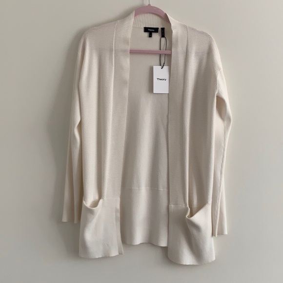 Theory | Sweaters | Nwt Theory Open Cardigan With Side Pockets | Poshmark